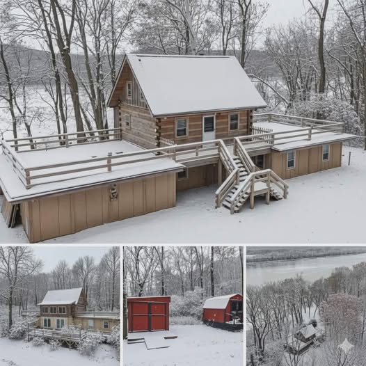 Rustic Riverfront Cabin on 3.75 Acres - About America